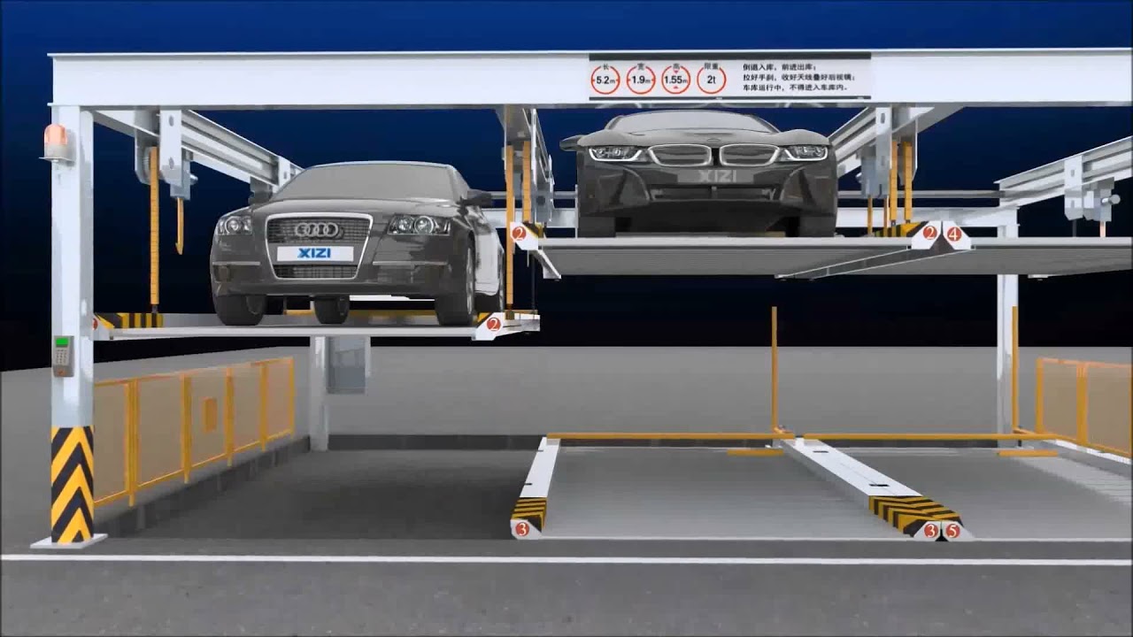 Hệ thống đỗ xe thông minh dạng xếp hình Puzzle Parking